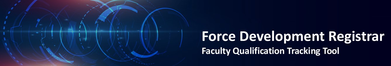 Faculty Qualification Tracking Tool